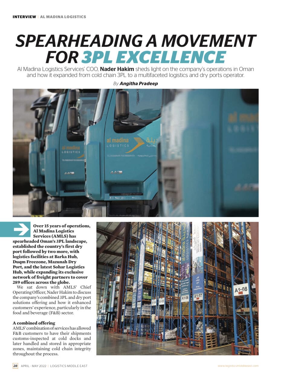 Al Madina Logistics Services | 3PL logistics Services | Open yard ...